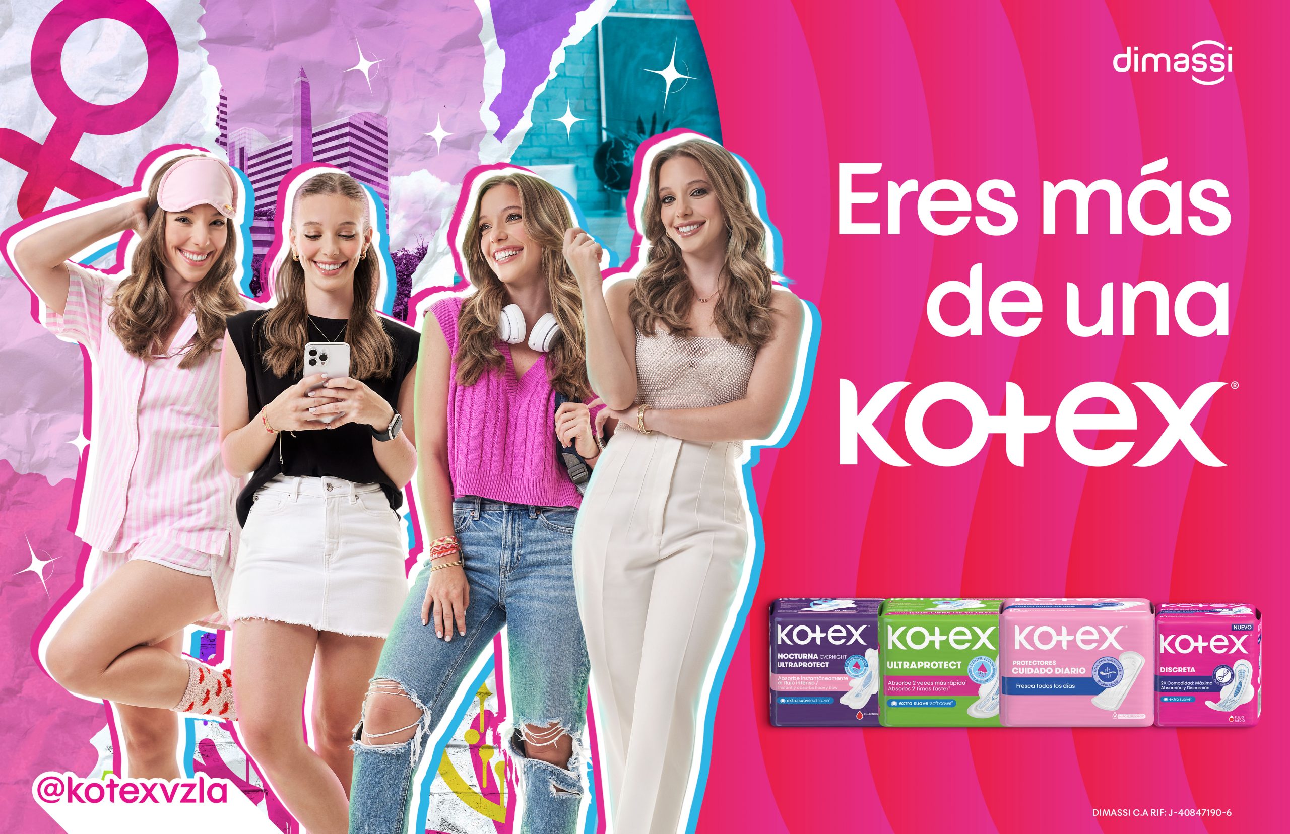 Kotex resalta su amplio portafolio mediante la campaña “Eres más de una ...